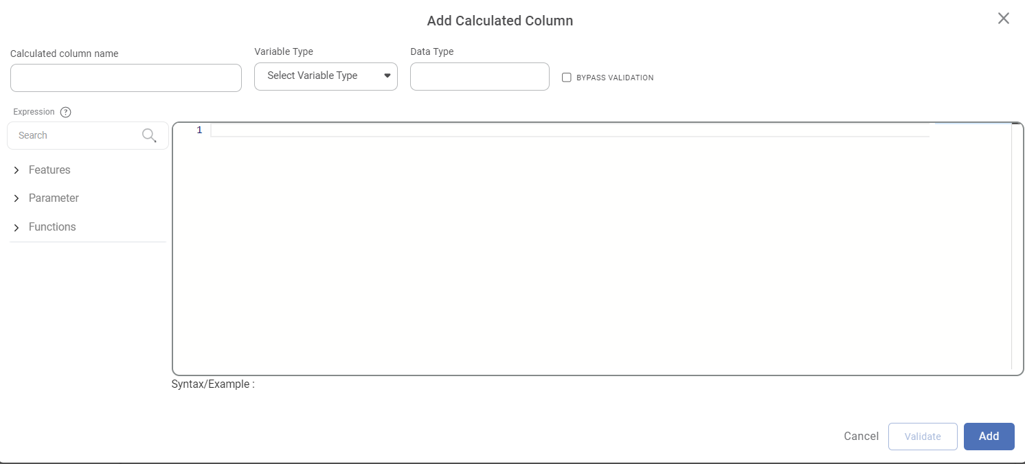 Adding Calculated Column to Dataset